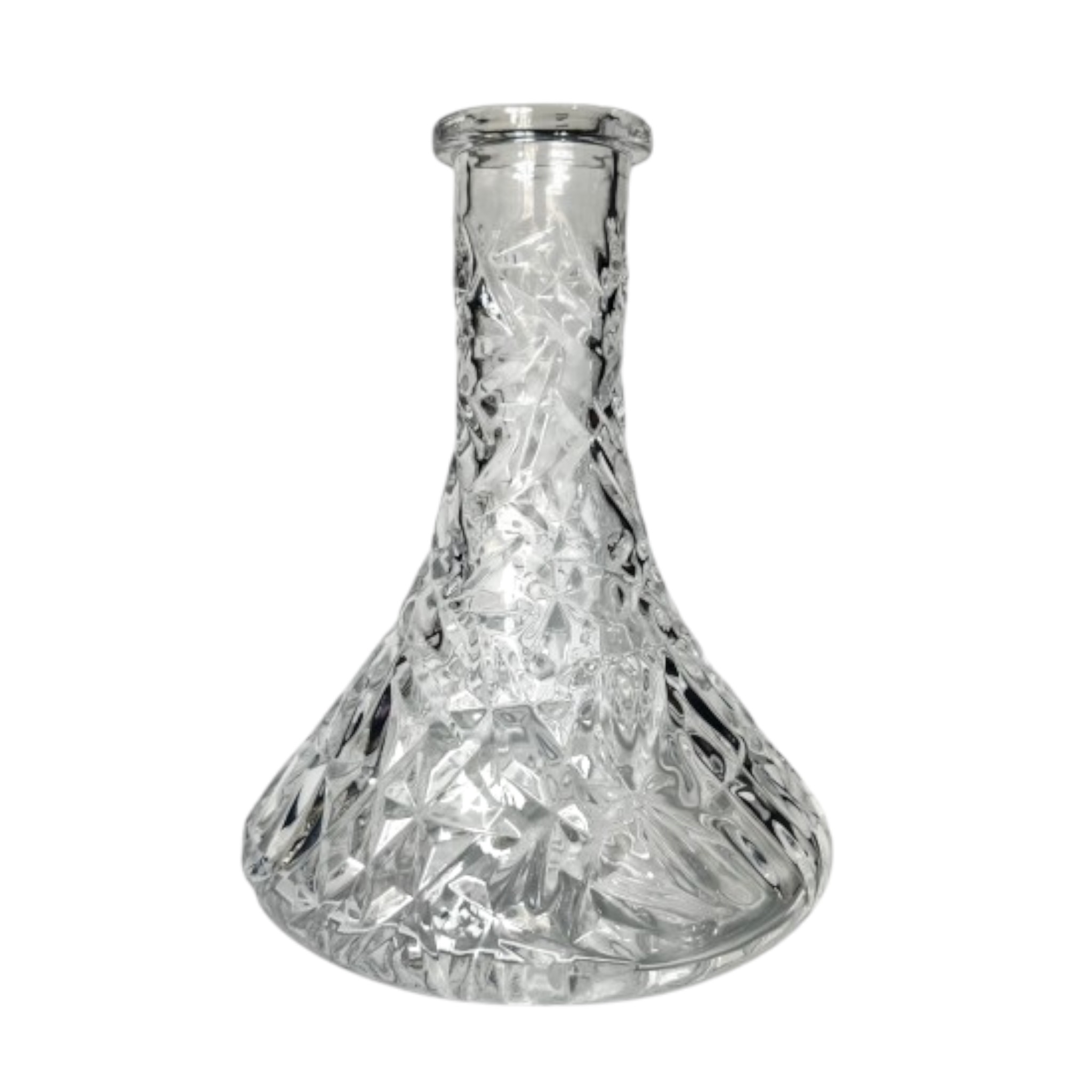 Glass Hookah Base - Clear Crystal - Hookah Ubiytsa